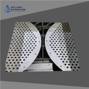 Calming Baffles (Perforated Plates) - Influentseparation